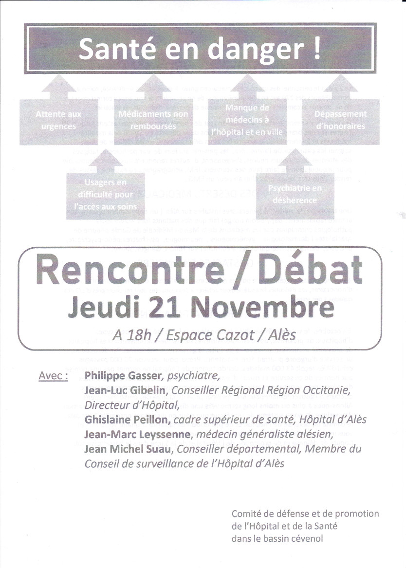 Alès : 21 11 2019 réunion avec Philippe Gasser, un élu régional, un ...